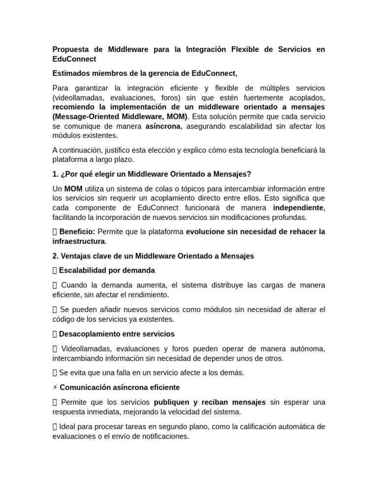 Pregunta 5 | PDF | Middleware | Escalabilidad