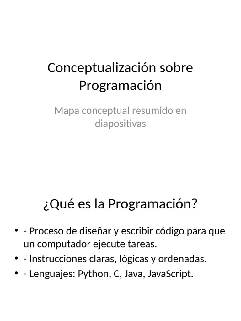 Mapa Conceptual Programacion | PDF