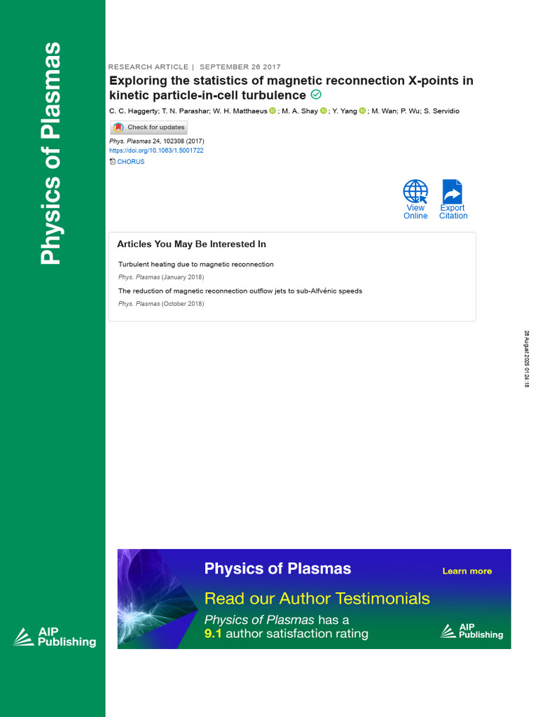 Exploring The Statistics of Magnetic Reconnection X-Points in Kinetic ...