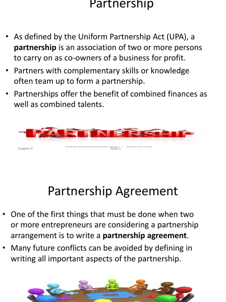 Partnership Is An Association of Two or More Persons: Slide 1 | PDF