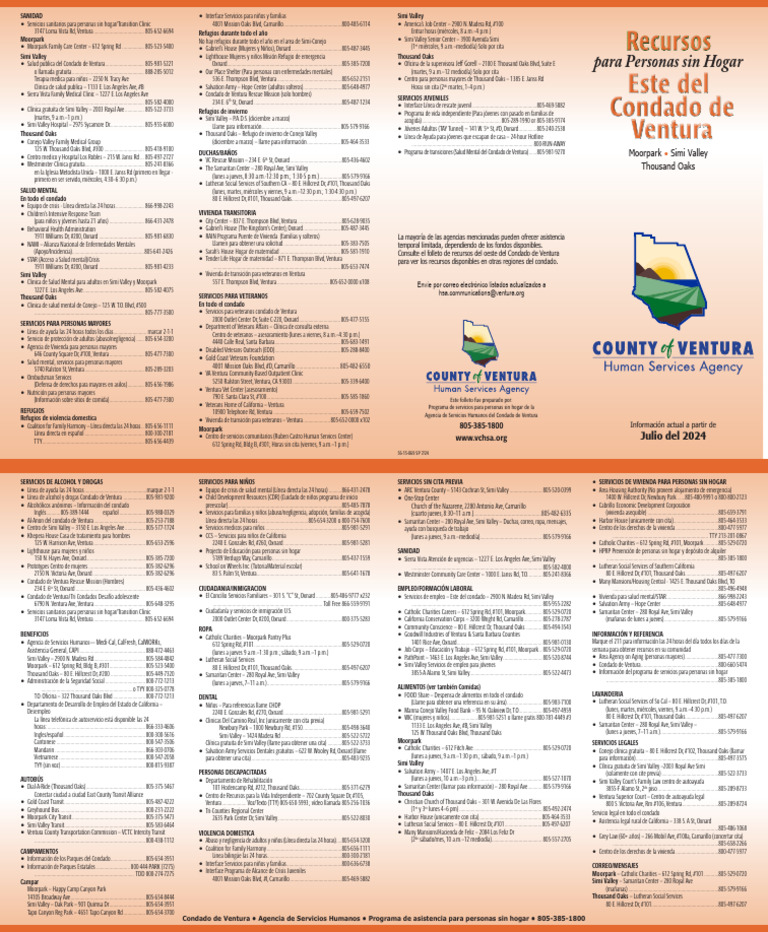 VCHSA Homeless Resources | PDF | Politica social