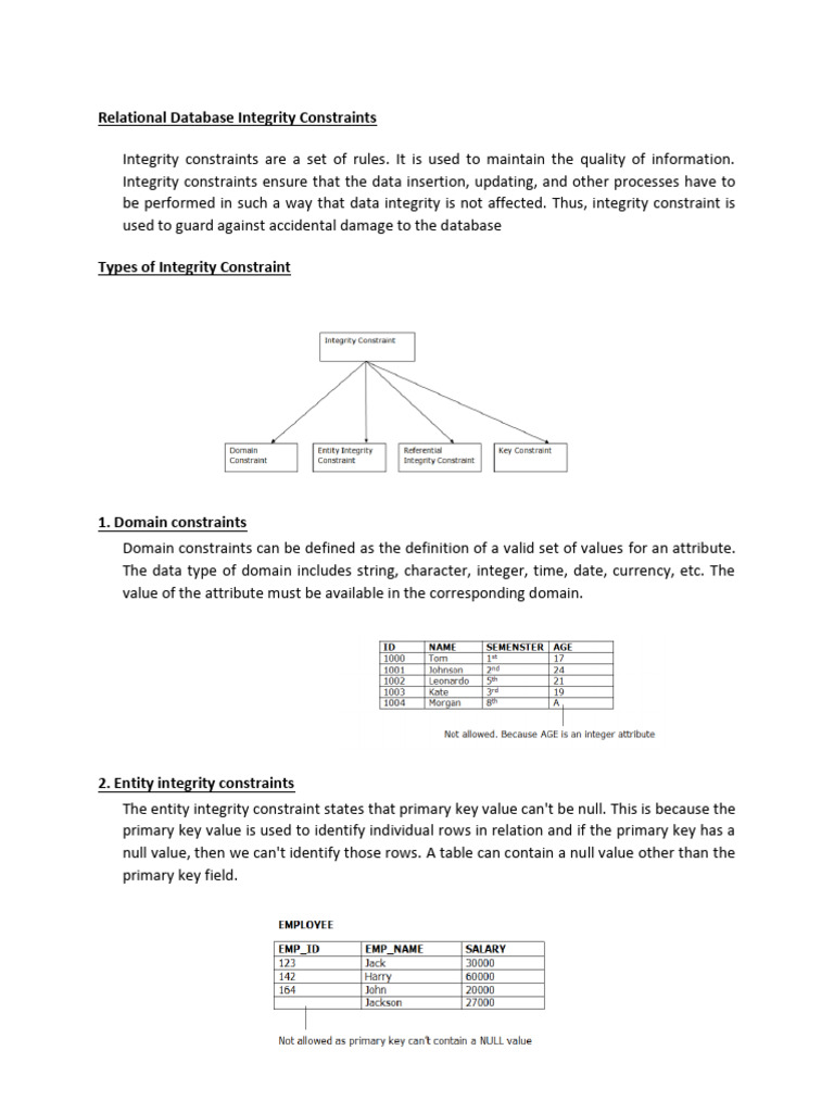 DBMS Module 3 Referential Integirty | PDF | Data Model | Computer Data