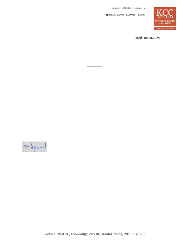 Internal Notice Students | PDF