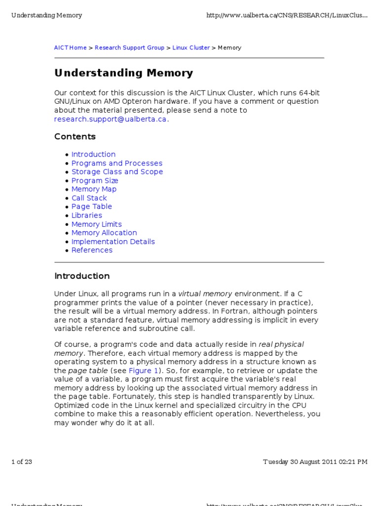 Understanding Memory | PDF | Library (Computing) | Subroutine
