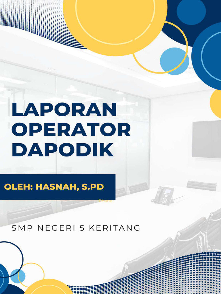Laporan Operator Dapodik PDF | PDF