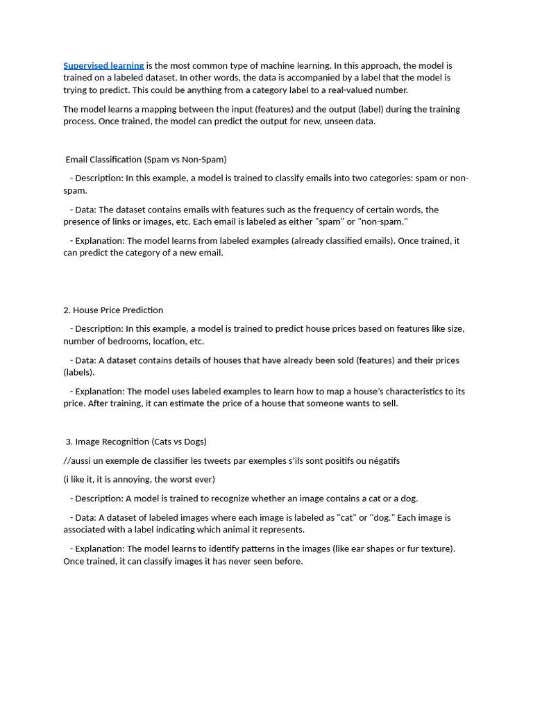 Supervised Learning Is The Most Common Type of Machine Learning | PDF | Machine Learning ...