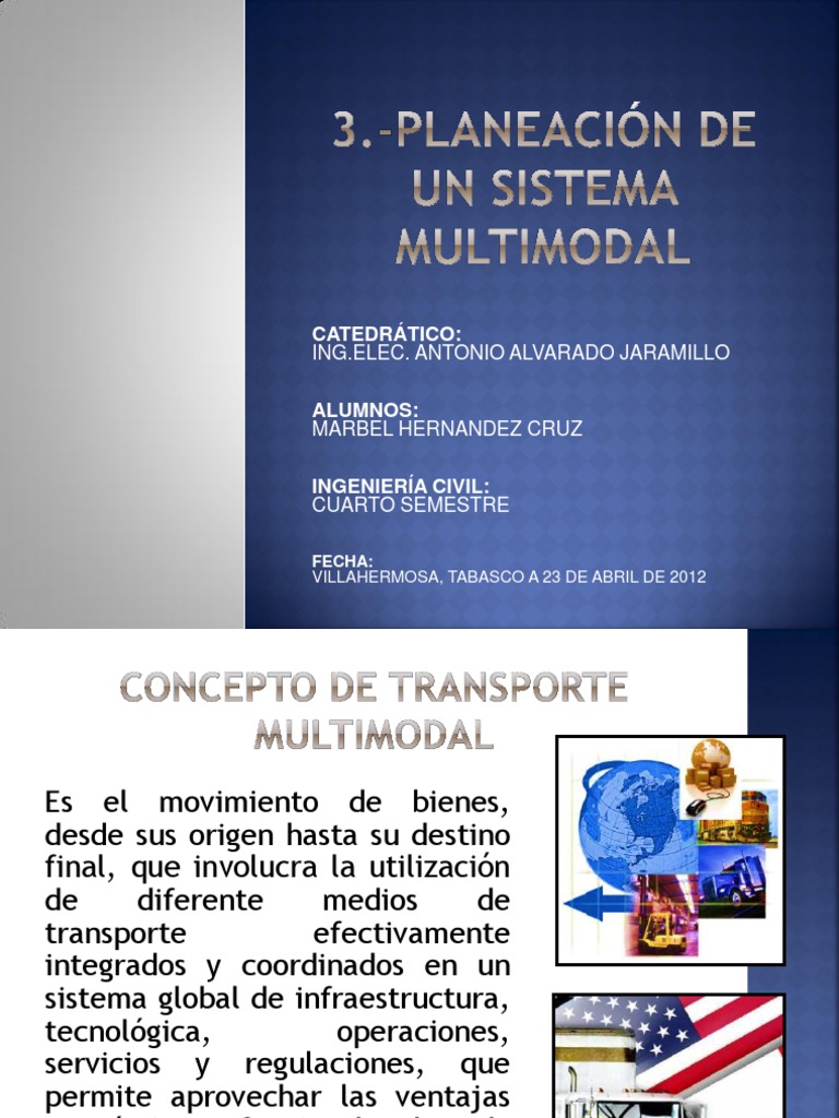 Sistema de Transporte Multi Modal | PDF | Transporte | Unión Europea