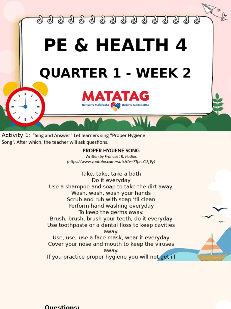 Engaging Activities for Proper Hygiene | PDF | Hand Washing | Hygiene