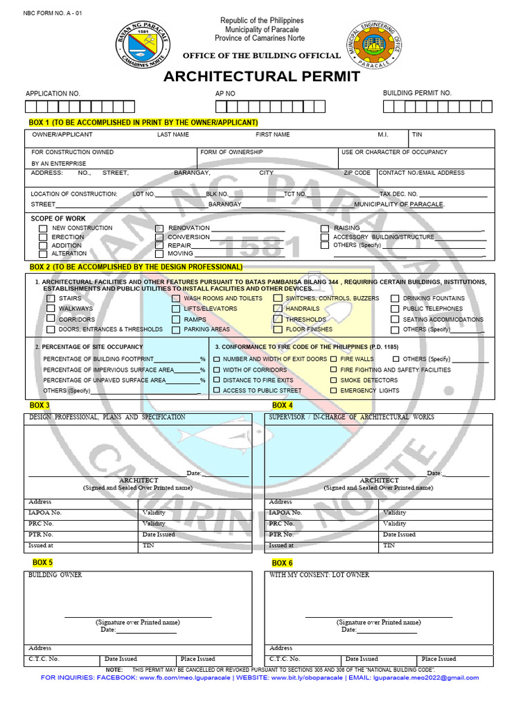 A-1 Architectural Permit | PDF