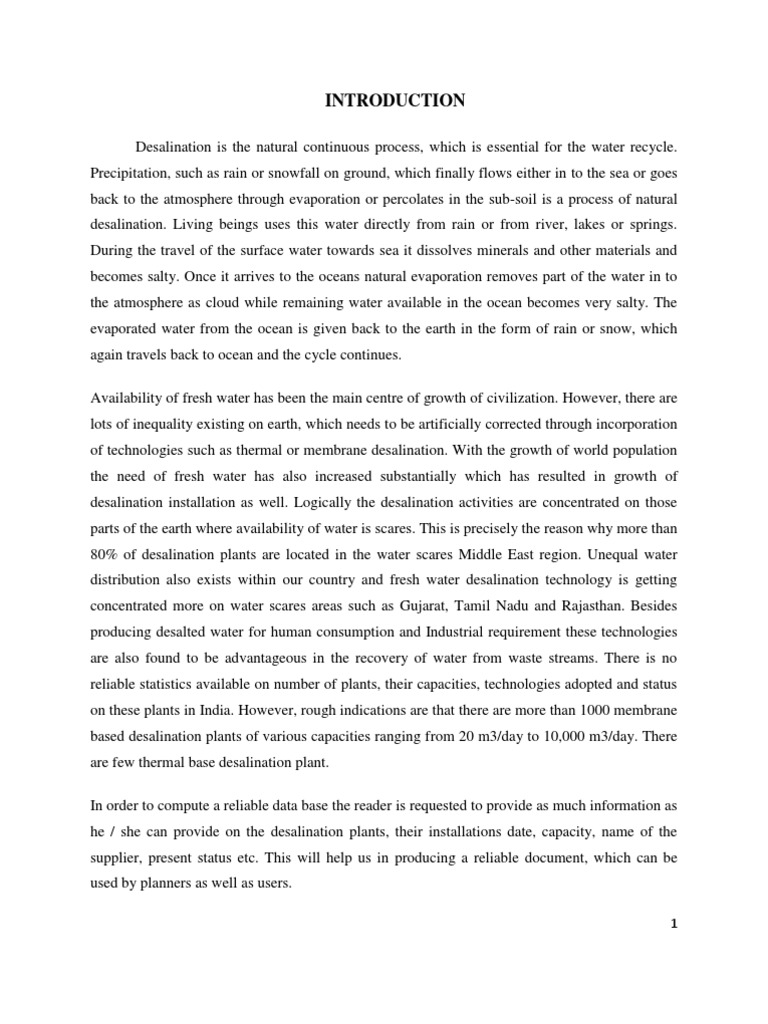 Water Desalination | PDF | Desalination | Ion Water Desalination | PDF | Desalination | Ion