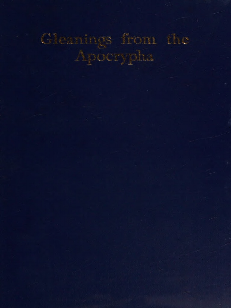 Gleanings from the Apocrypha Overview | PDF | Religious Texts | Bible ...