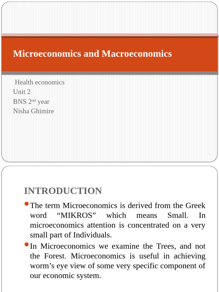 Micro vs Macroeconomics Overview | PDF | Microeconomics | Macroeconomics