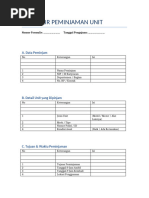 Contoh Form Peminjaman Barang Inventaris Kantor 02 | PDF
