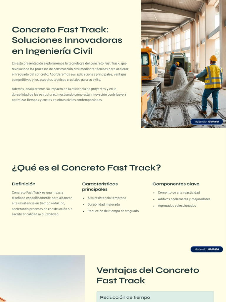Concreto-Fast-Track-Soluciones-Innovadoras-en-Ingenieria-Civil | PDF ...