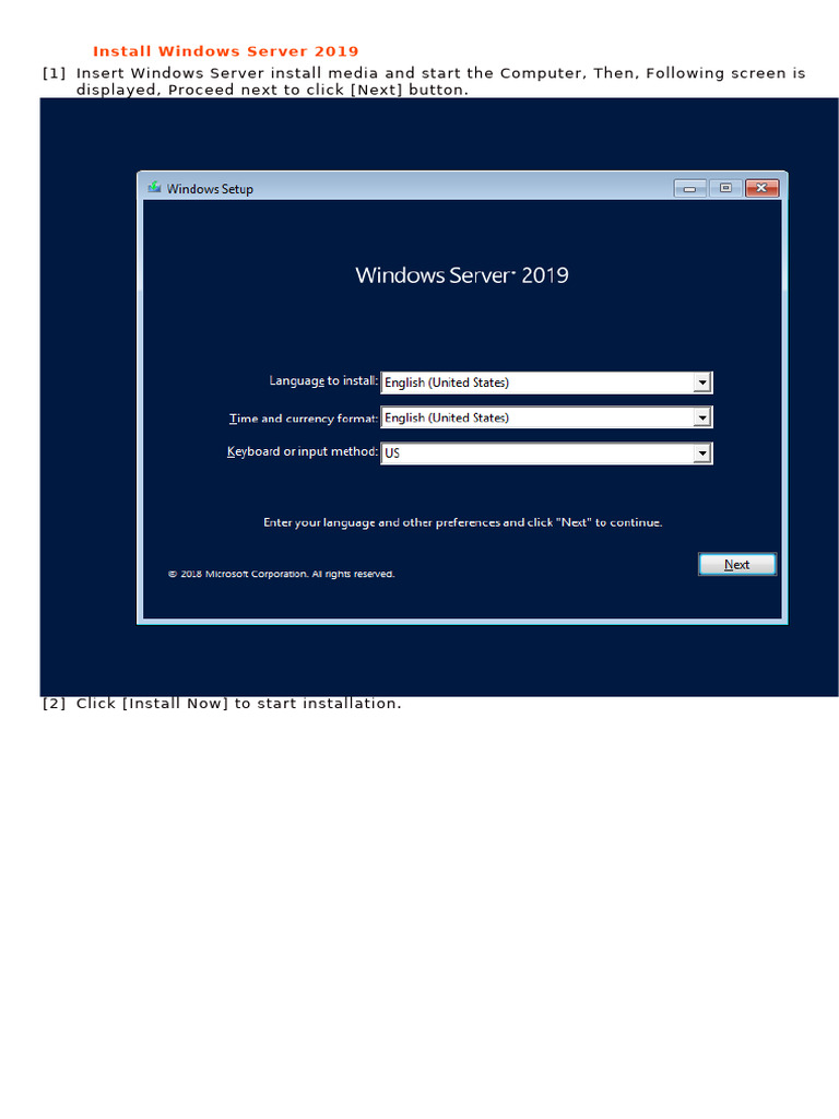 Install Windows Server 2019 | PDF | User (Computing) | Microsoft Windows