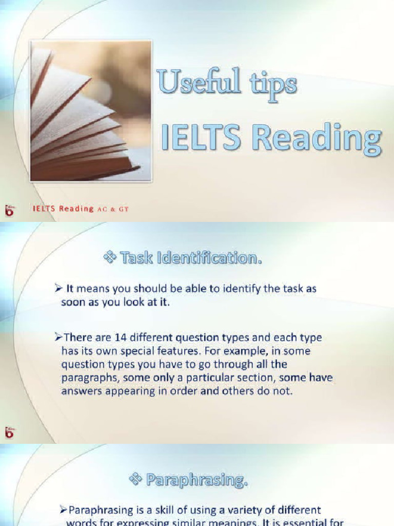 Reading Tips and Strategies | PDF