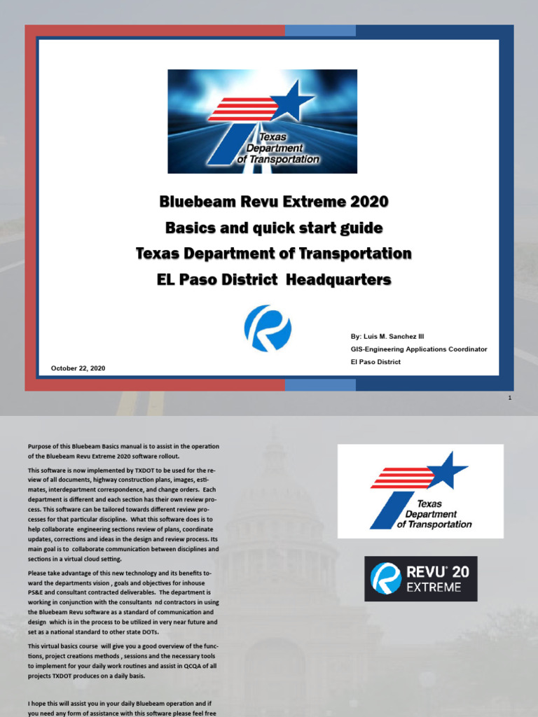 Bluebeam 2020 Basics Manual | PDF | Computing | Software