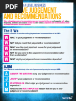 Tutor2u ALevel Business ExamSkills Evaluation Poster | PDF