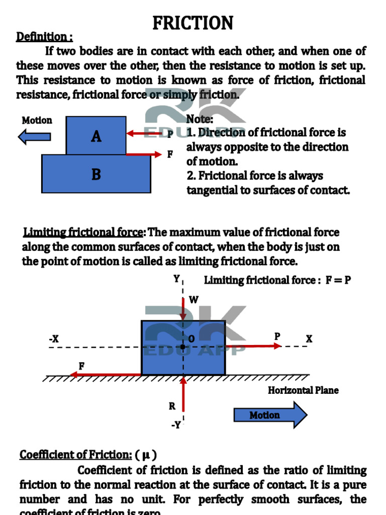 Friction | PDF