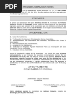 Acta de Asamblea Ejidal Ejemplo | PDF | Gobierno