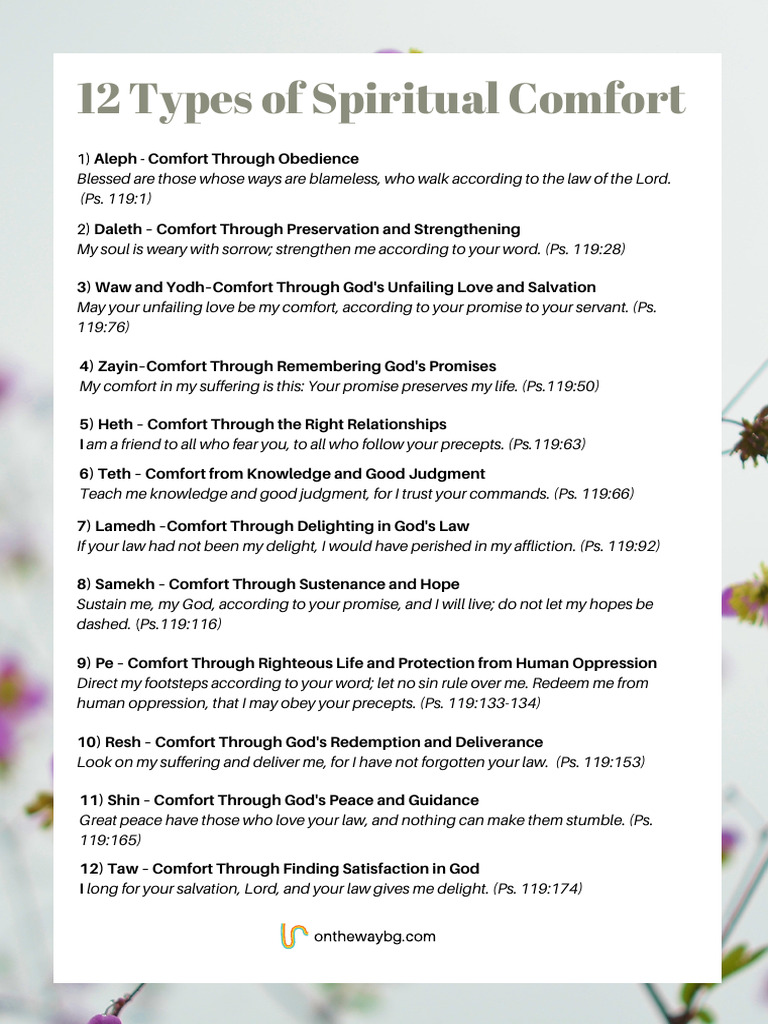 Types of Spiritual Comfort Explained | PDF