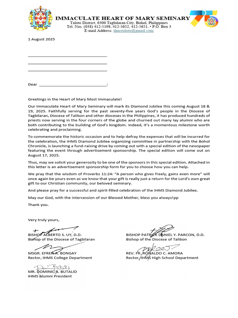 Solicitation Letters | PDF