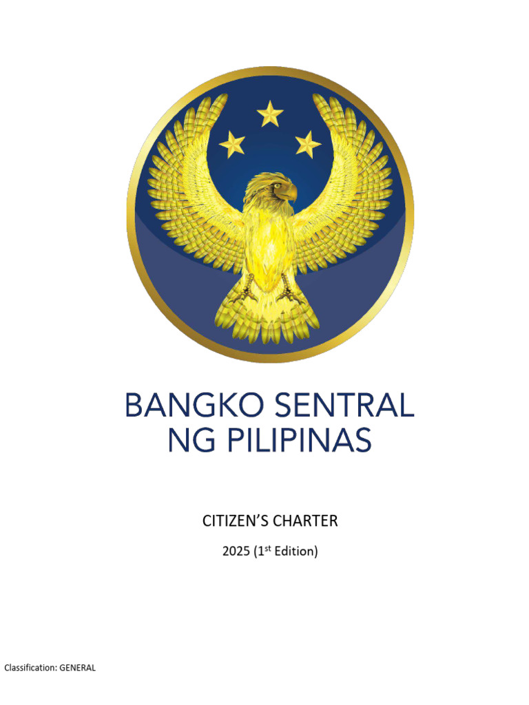 BSP Citizens Charter 2025 Overview | PDF | Money | Financial Services