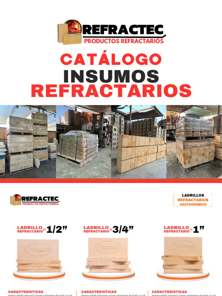 Refractec Catalogo | PDF | Ladrillo | Refractario