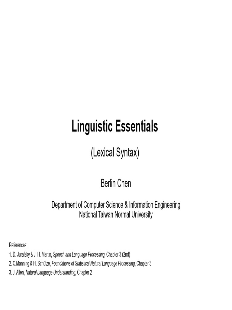Linguistic Concepts and Word Classes | PDF | Part Of Speech | Phrase
