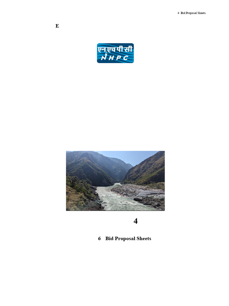 Sawalkote Hydro Project Bid Proposal | PDF | Hydroelectricity | Joint ...