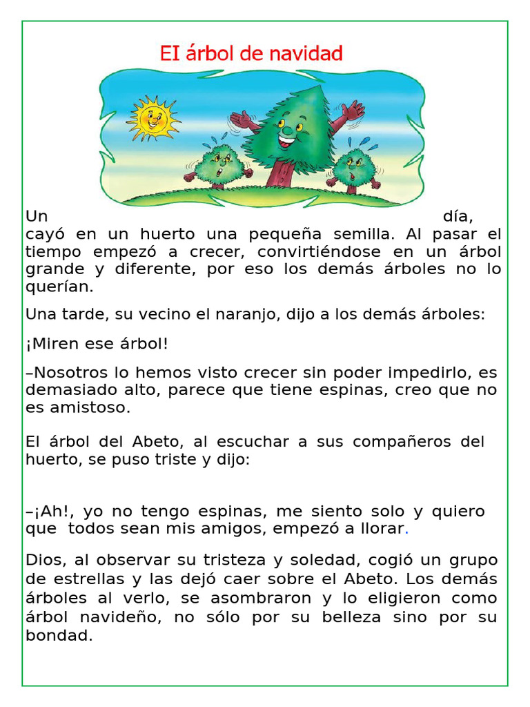 El Abeto: Historia de Soledad y Amistad | PDF