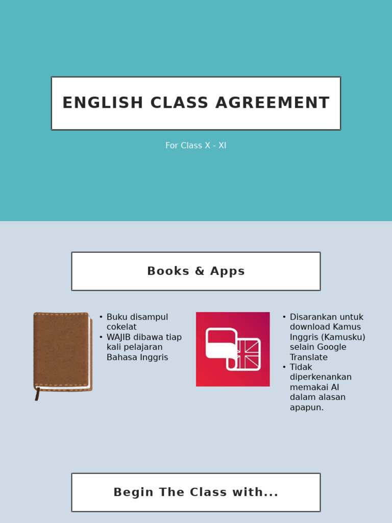 English Class Agreement for Students | PDF | Pedagogy | Learning Methods