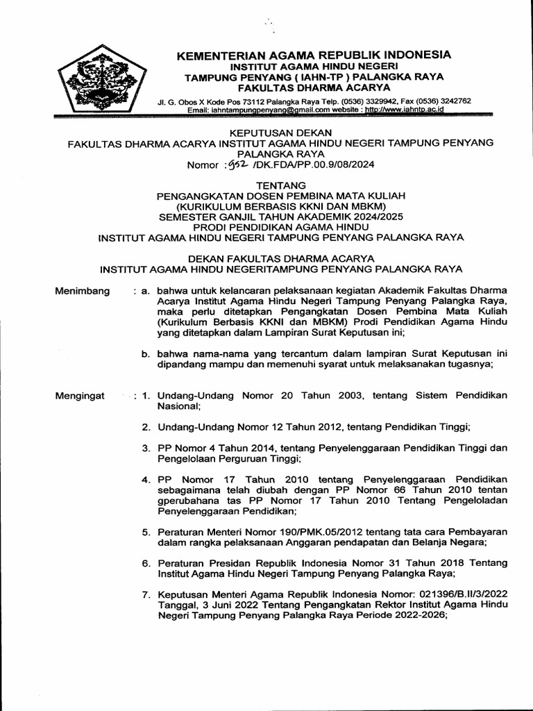 SK Kkni Dan MBKM Pah SMT Ganjil Ta 2024 | PDF