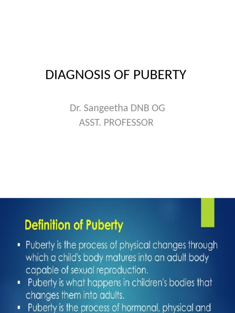Physiology of Puberty | PDF
