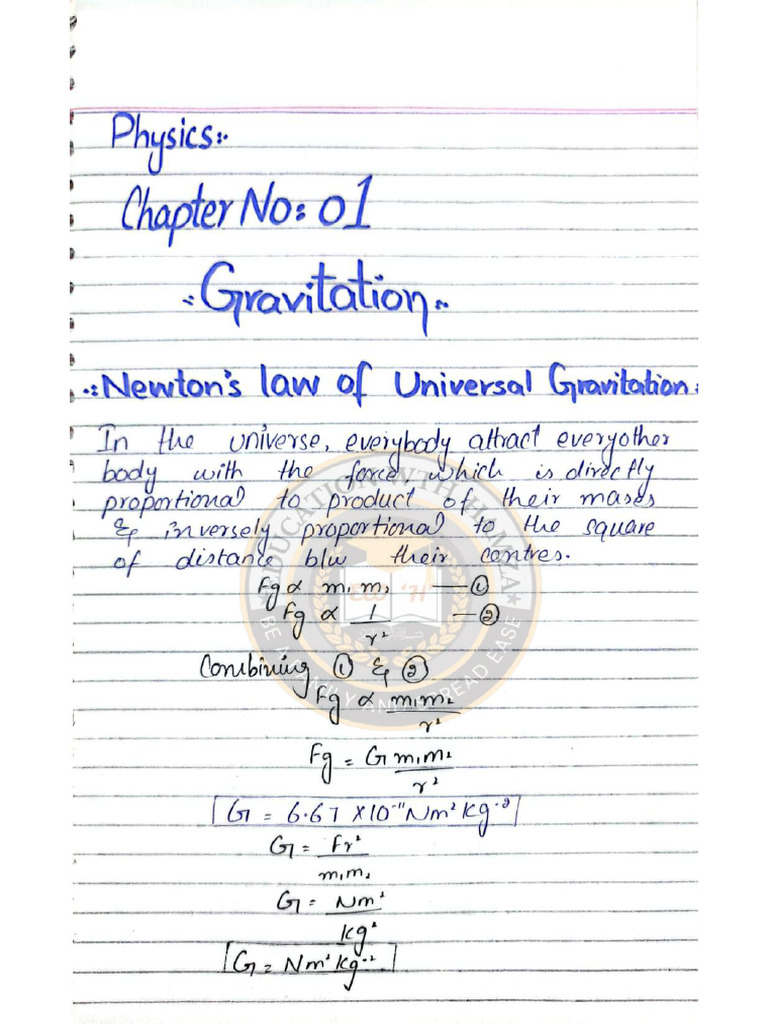Physics Chapter Notes | PDF