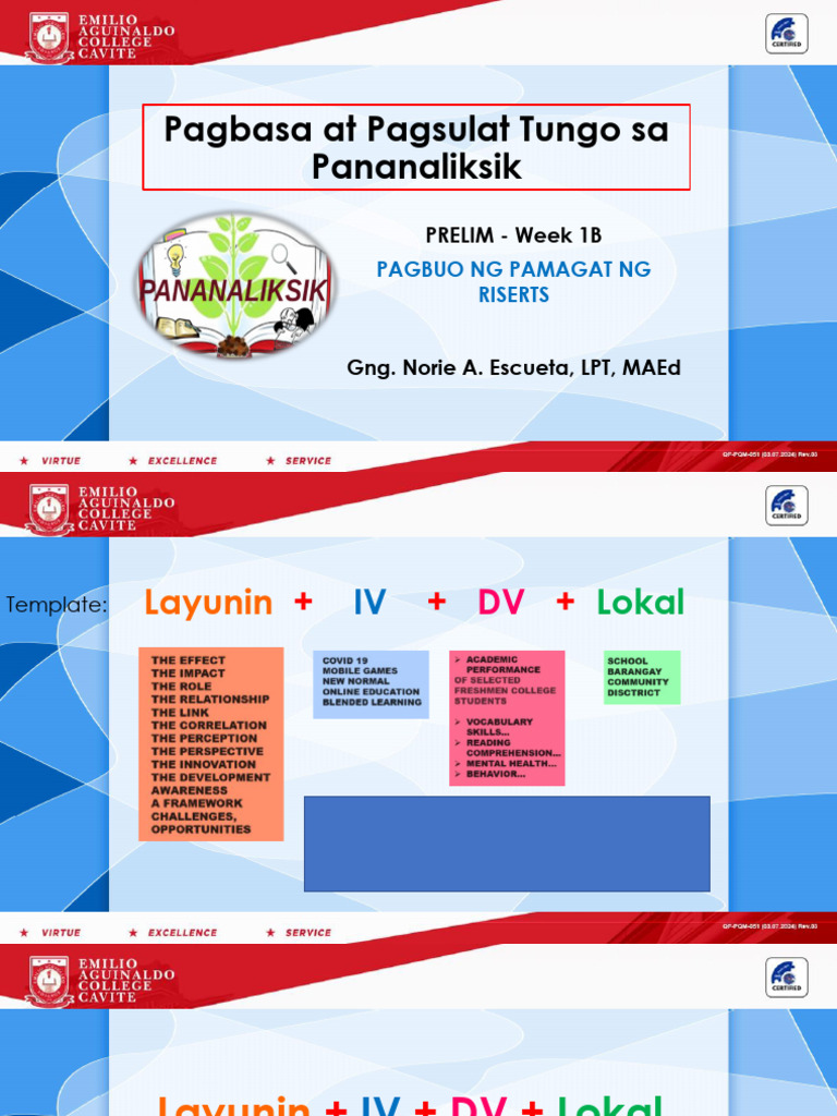 1 RESEARCH Pagbuo NG Pamagat | PDF