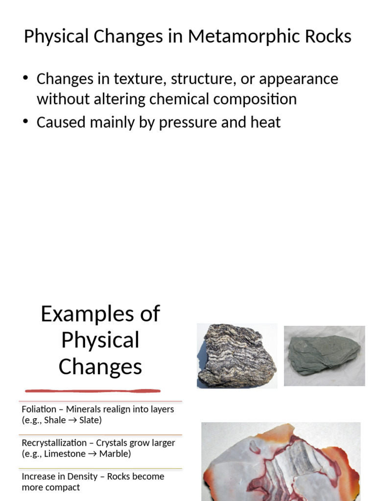 Metamorphic Changes | PDF