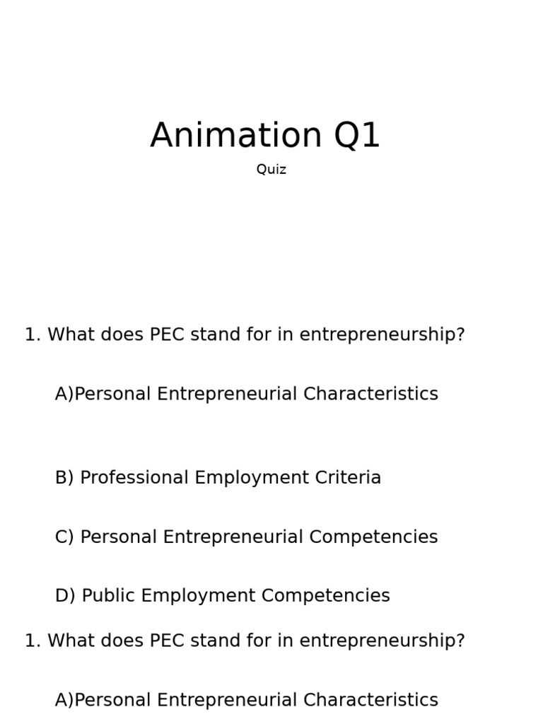 Animation Q1 Recitation Quiz | PDF | Byte | Computing
