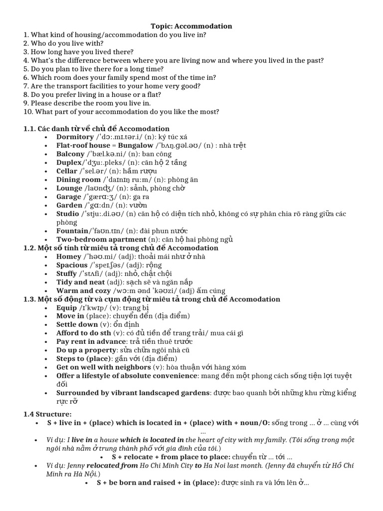 Topic Accomodation Pdf