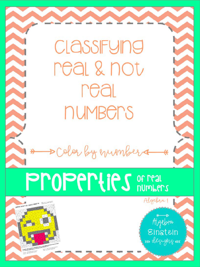 ClassifyingRealNumbersColorbyNumberEmoji 1 | PDF