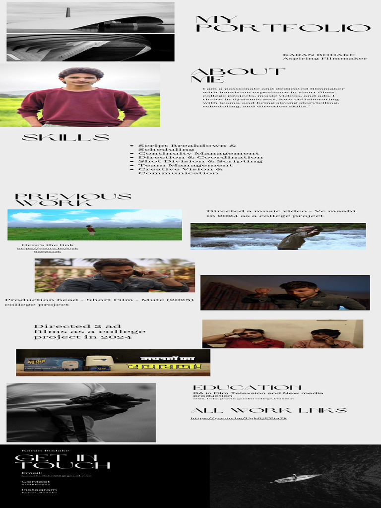 Karan Bodake Portfolio | PDF