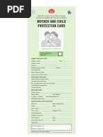 Mother and Child Protection Card (MCP Card) | PDF | Breastfeeding ...