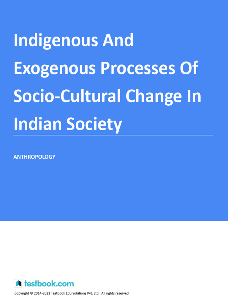 Indigenous and Exogenous Change in India | PDF