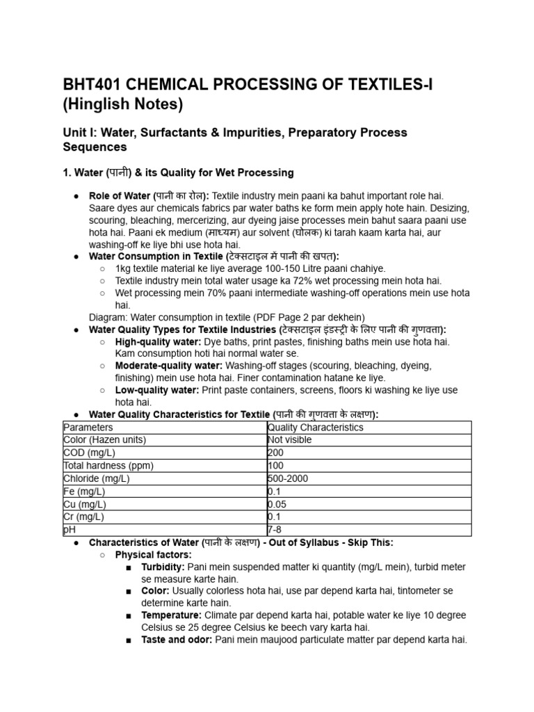 Textile Chemical Processing Notes With Diagramslllllllllll_copy | PDF ...
