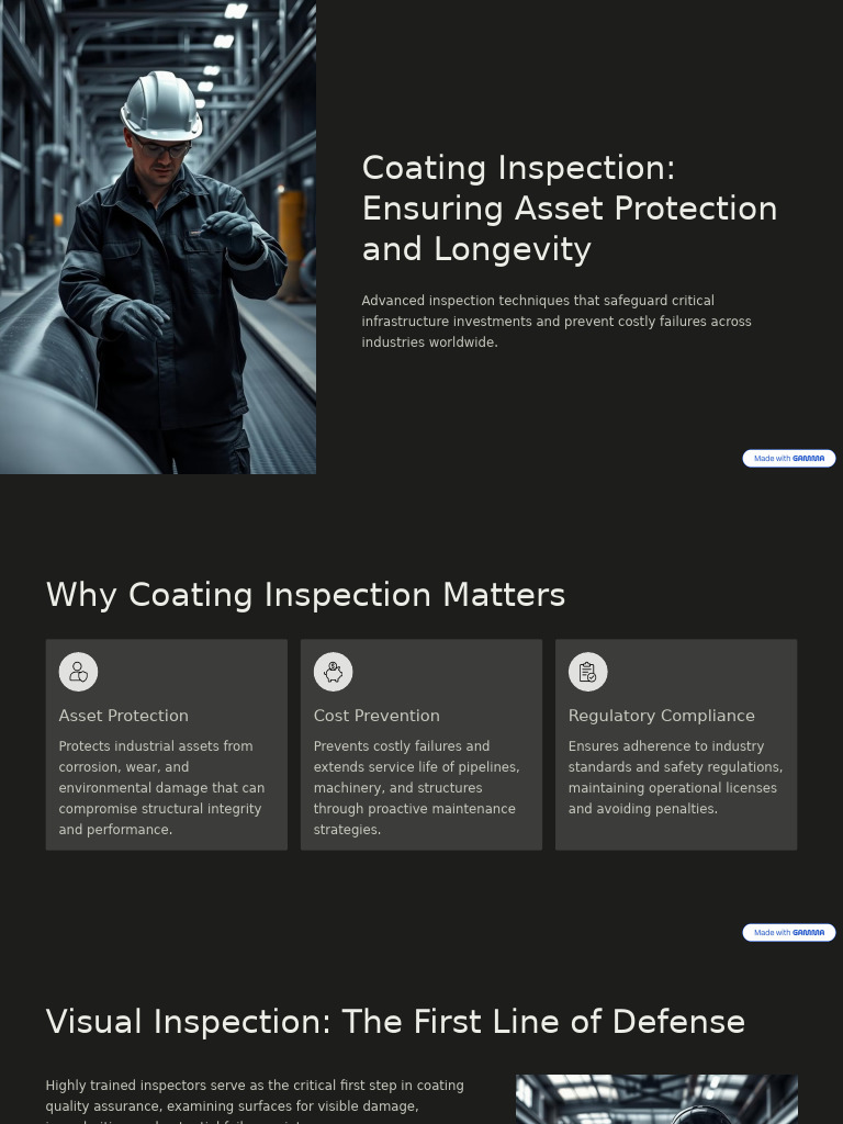 Coating Inspection Ensuring Asset Protection and Longevity | PDF ...