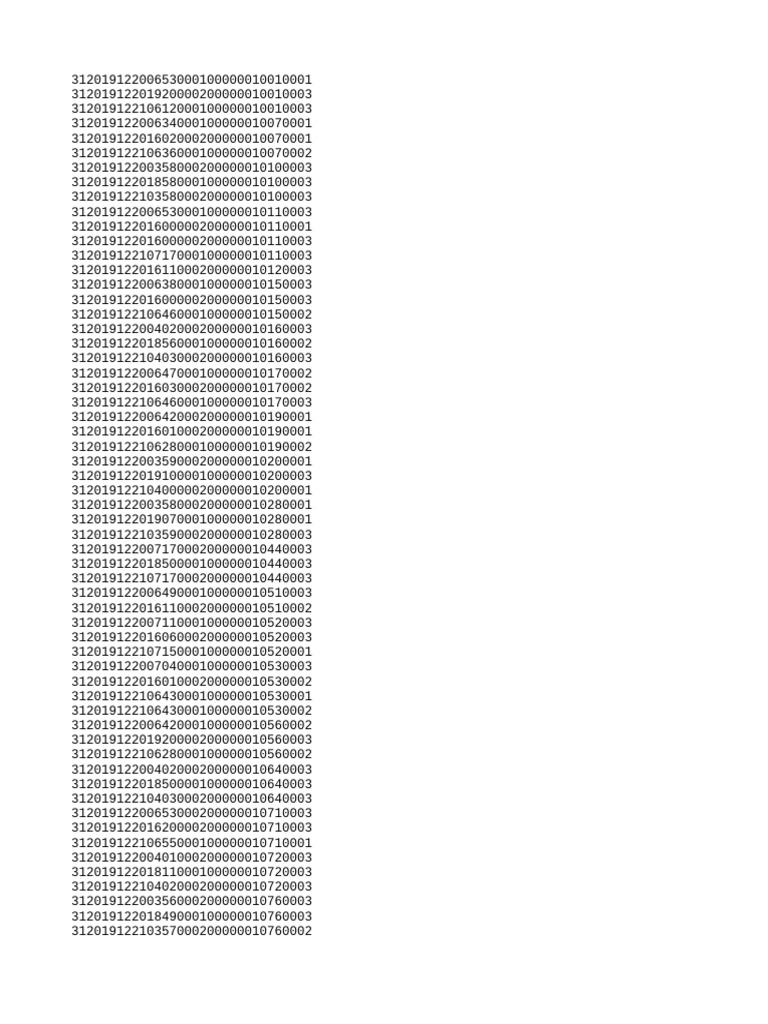 Document of Numeric Codes List | PDF