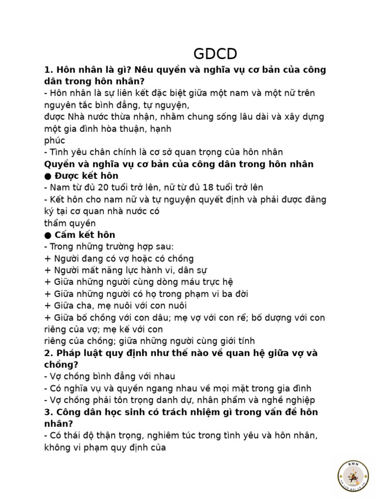 GDCD 1 | PDF