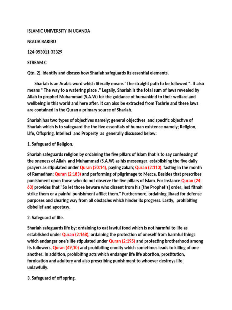 9169 - Shariah Law Test. 1-1 | PDF | Sharia | Prophets And Messengers ...