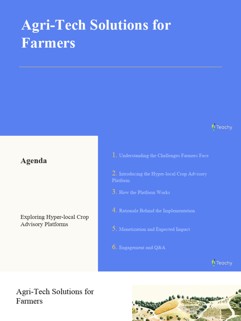 Agri-Tech Solutions For Farmers | PDF | Agriculture | Empowerment