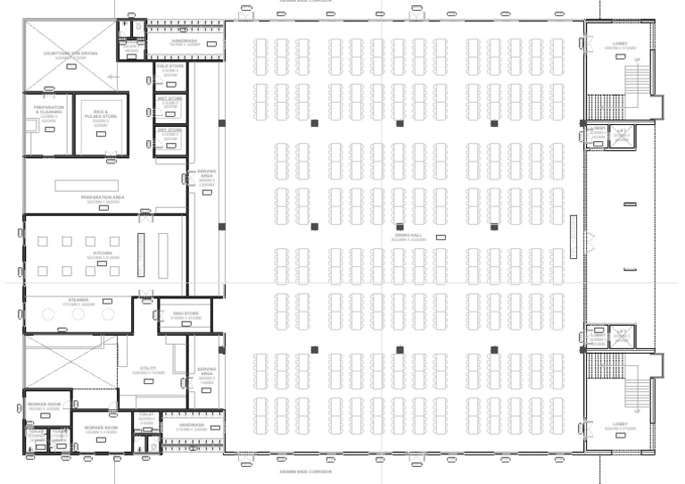 Dining Hall Layout Plan | PDF